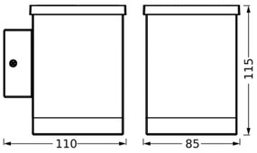Ledvance - LED Solární nástěnné svítidlo ENDURA STYLE SOLAR LED/0,5W/2,4V IP44