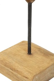 Dřevěná dekorace Dobu 45 cm hnědá
