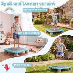 Costway Mini trampolína pro děti 65 cm velký trampolína odrazový můstek