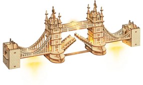 DD Dřevěné 3D puzzle - Most Tower Bridge svítící