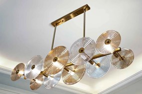 Designové závěsné svítidlo Sakuruta 116 cm zlaté