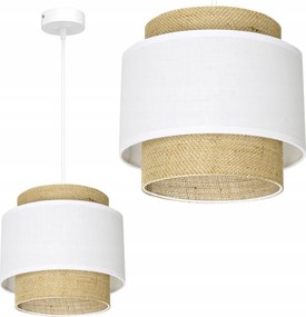 Závěsná Stropní Jutová Lampa Boho Juta Moderní Polsko Lampa E27 Led