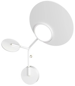 Nástěnná lampa Ballon 3 pravostranná, více variant - TUNTO Model: bílý rám a krycí část, panel překližka bílé barvy