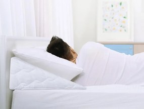 Bellatex Klínový podhlavník s proševem Bílá 80x50x20 cm