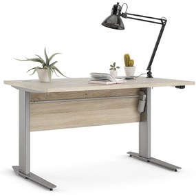 FALCO Výškově nastavitelný psací stůl Office 80400/382 dub sonoma/silver grey