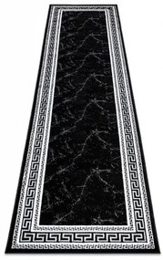 Dywany Luszczow Kusový koberec, Běhoun GLOSS moderni 2813 87 rám, černý / šedá Rozměr koberce: 60 x 300 cm
