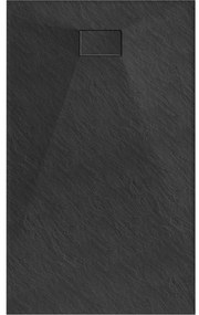 Mexen Hugo, SMC obdélníková sprchová vanička 140 x 80 cm, černá matná, 42708014
