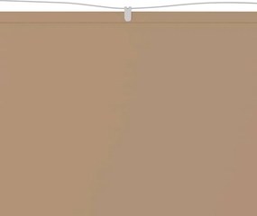 Vertikální markýza taupe 140 x 800 cm oxfordská látka 148413