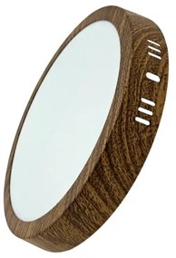LED Stropní svítidlo RING LED/18W/230V 4200K pr. 21 cm hnědá