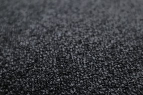 Lano - koberce a trávy Neušpinitelný kusový koberec Nano Smart 800 černý - 80x150 cm