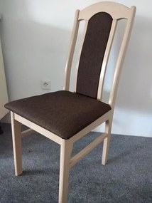 Drewmix jídelní židle A1 vysoká nosnost dub sonoma hnědá látka