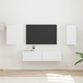 Sestava TV skříněk 4 ks Bílá Kompozitní dřevo 3409150
