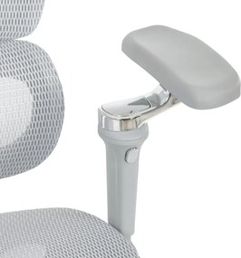 Ergonomická kancelářská židle FORCE - šedá síťovina