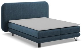 Modrá boxspring postel 160x200 cm Ilima – Makamii