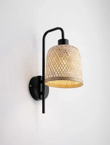 LED přírodní-černé nástěnné svítidlo Intra