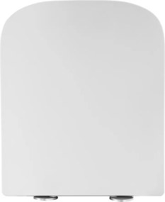 Gamma Venice, toaletní WC sedátko 435x362mm z duroplastu s pomalým zavíráním, bílá, GMA-VENICE