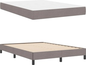 Postel s boxspringem Taupe 160 x 200 cm textil 3398504