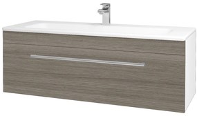 Dřevojas Koupelnová skříň ASTON SZZ 120 Varianta: N01 Bílá lesk / Úchytka T01 / N08 Cosmo