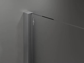 Mexen Velar Duo, sprchový kout s posuvnými dveřmi 90 x 80 cm, 8mm šedé sklo, broušený grafit, 871-090-080-42-95