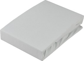 XXXLutz PROSTĚRADLO NA VRCHNÍ MATRACI, žerzej, barvy stříbra, 180/220 cm Novel - Prostěradla - 004550010604