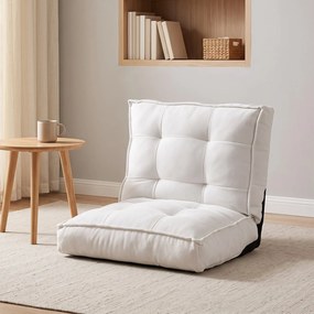 Costway Skládací židle na podlahu s nastavitelným opěradlem a – 60 × 57 × 55 cm