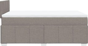 Box spring postel s matrací taupe 120x190 cm textil 3287011