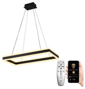 NEDES LED Stmívatelný lustr na lanku LED/80W/230V 3000-6500K + dálkové ovládání ND3473