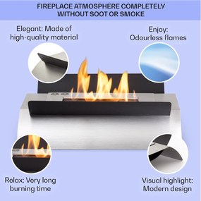 Klarstein Phantasma Graca, etanolový krb, bez kouře a zápachu
