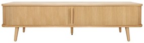 TV stolek v dekoru dubu v přírodní barvě 178x50x40 cm Rove – Woodman