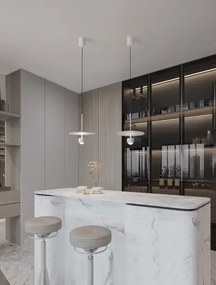 LED bílé designové svítidlo Edem