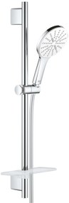 Grohe Rainshower SmartActive - Sada sprchové hlavice 130, 3 proudy, tyče 60 cm a hadice, měsíční bílá 26576LS0