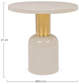 Konferenční stolek nali ø 50,5 cm bílý MUZZA