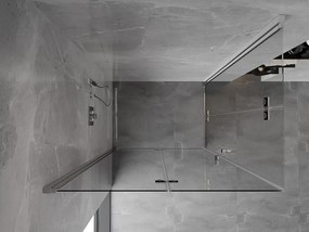 Mexen Mist-F Duo, skládací sprchový kout 85 x 80 cm, čiré sklo, chromový profil, 8A6-085L-080P-01-00