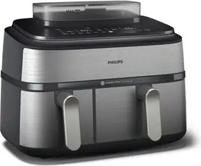 Philips 5000 series NA555/00 stříbrno-černá / Horkovzdušná fritéza / 2