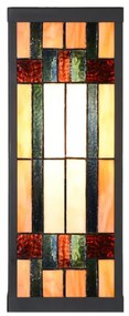 Nástěnné světlo Tiffany v art deco stylu Vandenberg – 14x16x40 cm