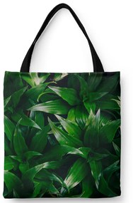 Nákupní taška Dracaena oasis - květinová kompozice s bohatými detaily