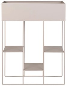 House Nordic Kovový květináč s poličkami RABO béžový 25x60x80 cm 9201010