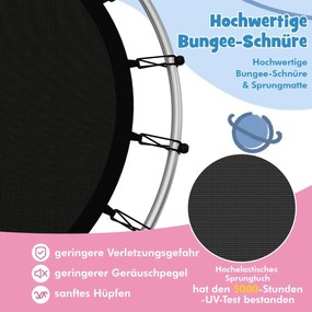 Costway Zahradní trampolína Ø165 cm s ochrannou sítí trampolína
