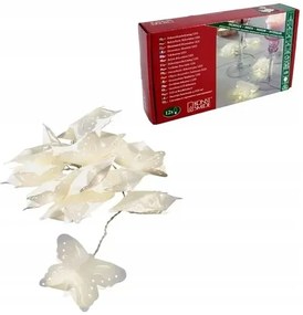 LED světelný řetěz BUTTERFLY 5 m bílý