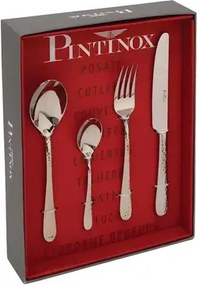 Pinti Inox LUNA černozlatá / Sada příborů / 24 ks / nerezová ocel 18/1