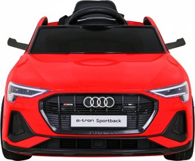 Ramiz Audi E-Tron Sportback pro děti červené + na dálkové ovládání + pohon 4x4 + pomalý start + rádio MP3 + LED
