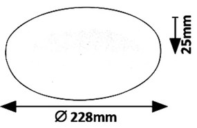 Rabalux LED zápustné kruhové svítidlo Oleg 1x24W | 2568lm | 4000K | IP65 - bílé