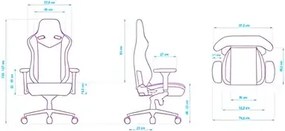 ULTRADESK Herní křeslo Throne černá / textil / 4D področky / 140 kg /