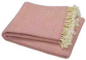 Vlněná deka Marina merino - růžová