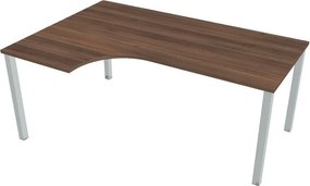 Kancelářský stůl Hobis Ergo pravý UE180060P, deskaakát, černá černá