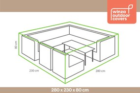 Obal na sedací soupravu obdélník  280x230x80cm Winza