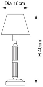 Endon 114846 - LED Stm. nabíjecí stolní lampa MORTON LED/1,5W/5V mosaz/modrá