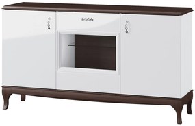 Komoda Massimo 48 165 cm bílá/mocca