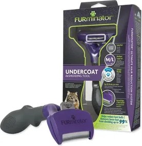 Furminator Hrablo na srst kočky dlouhá srst M/L / Hrablo na srst / ner