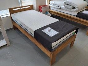 Dubová postel Mono Klasik 4 cm masiv rustik - olej Dark Oak